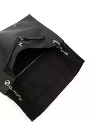 Orciani Grained Leather Chain-link Shoulder Bag