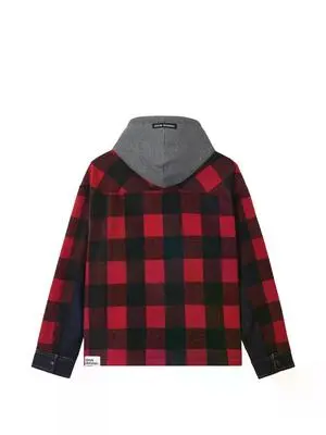 Izzue Check-pattern Drawstring-hood Jacket