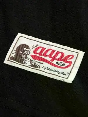 AAPE BY *A BATHING APE Logo-patch Panelled T-shirt