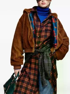 Essentiel Antwerp Checked Trompe-l'œil Shirt Dress