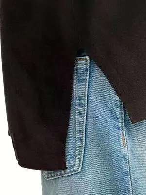 BENETTON Drawstring Side-slit Hoodie