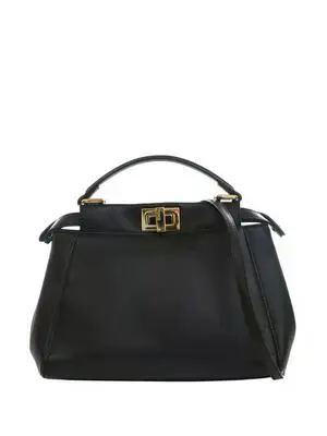 Fendi Mini Leather Peekaboo Iconic Satchel