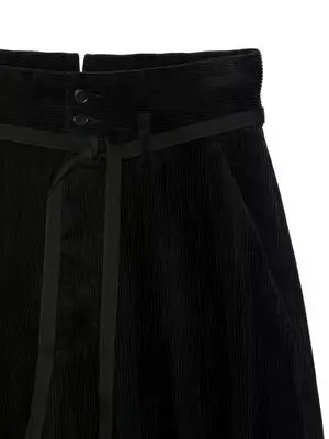 Barena Venezia Candiano Corduroy Belted Trousers - Black