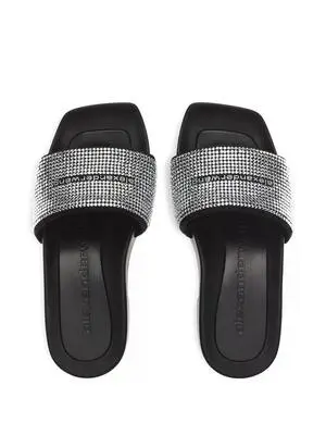 Alexander Wang Crystal-embellished Platform Sandals - Black