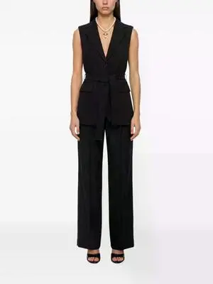 Max Mara Belted Sleeveless Top