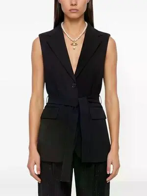 Max Mara Belted Sleeveless Top