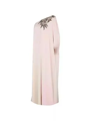 LOODYANA Hand-embroidered Cape Maxi Dress