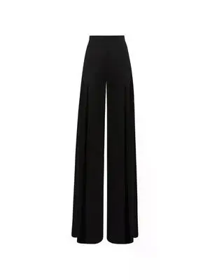 GEMY MAALOUF Crepe Palazzo Pants - Black
