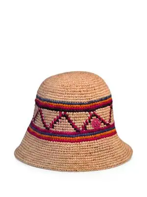 Ruslan Baginskiy Straw Bucket Hat - Neutrals
