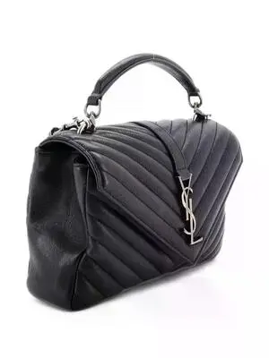 Saint Laurent Classic Monogram College Bag Matelasse Chevron Leather Medium Crossbody Bag