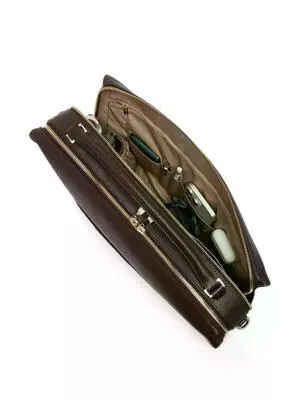 PIQUADRO Patricia Grained Leather Laptop Bag