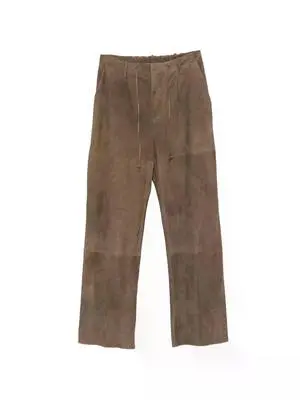 Simonette Ravizza Suede Drawstring Trousers