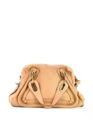 Chloé Paraty Top Handle Bag Leather Medium Satchel - Neutrals