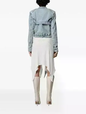 SRVC STUDIO Zip-fastening Cut-out Denim Jacket