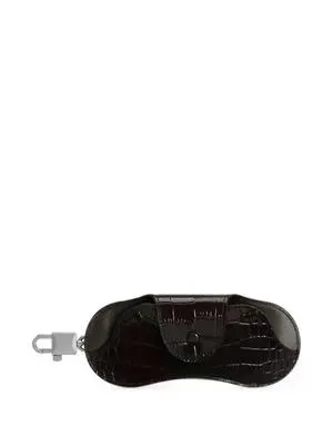 Dolce & Gabbana Alligator Eyewear Case - Brown