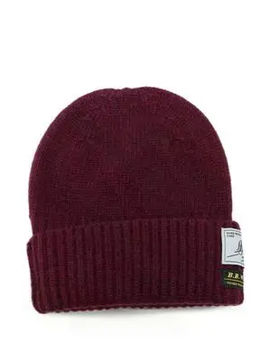 B.B. WALACE Ribbed-knit Beanie Hat - Red