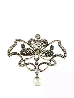 LB EXCLUSIVE Diamond And Pearl Brooch
