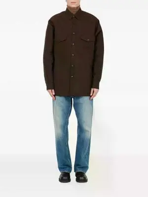 MAISON MARGIELA Reversible Wool-blend Shirt - Brown