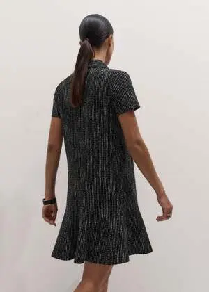 ME+EM Fluted Hem Mini Dress