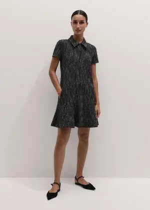 ME+EM Fluted Hem Mini Dress
