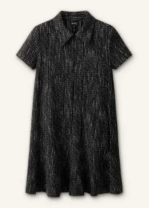 ME+EM Fluted Hem Mini Dress