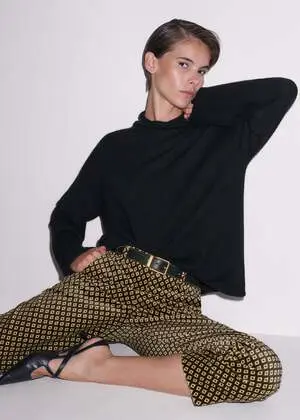 ME+EM ME+EM High Neck Relaxed Cashmere Sweater Black