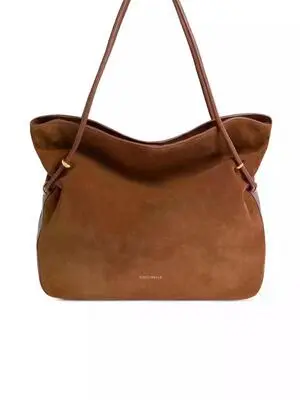 COCCINELLE Suede Shoulder Bag With Gold-tone Hardware