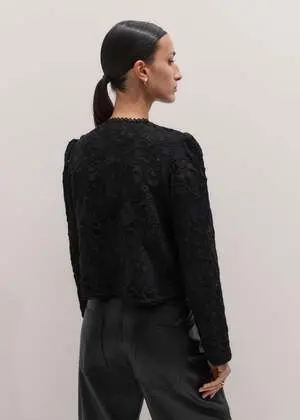 ME+EM Lace Cropped Jacket
