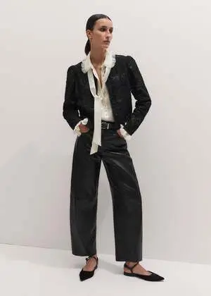 ME+EM Lace Cropped Jacket