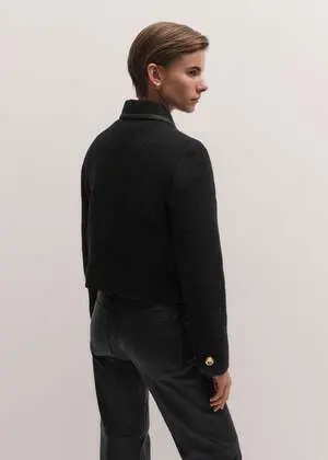 ME+EM Cropped Bouclé Jacket