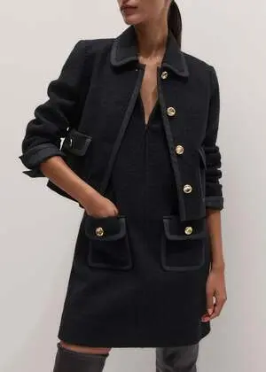 ME+EM Cropped Bouclé Jacket