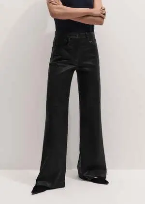 ME+EM Luxe Leg Elongator Pant - Black Brown