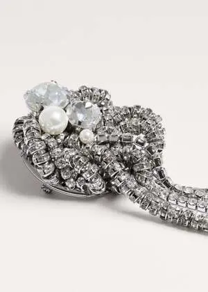 ME+EM Crystal Knot Brooch