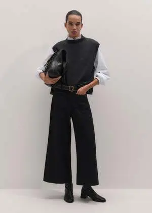 ME+EM Super Wide Crop Trouser
