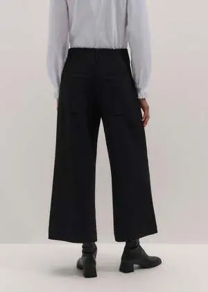ME+EM Super Wide Crop Trouser