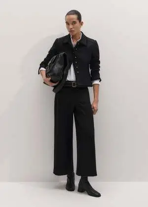 ME+EM Super Wide Crop Trouser