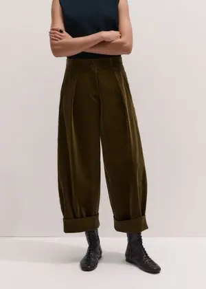 ME+EM Pleated Barrel Trousers