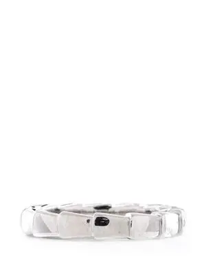 BVLGARI Serpenti Viper Wedding Band 18k White Gold Ring