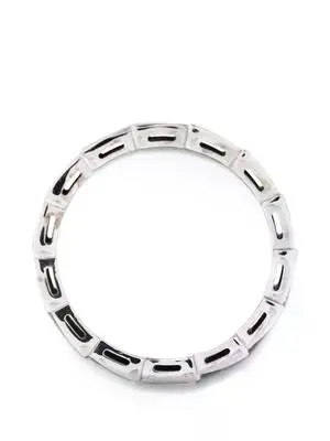 BVLGARI Serpenti Viper Wedding Band 18k White Gold Ring
