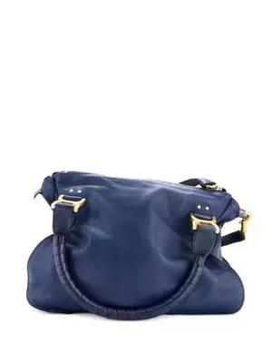 Chloé Chloé Marcie Leather Medium Satchel Blue