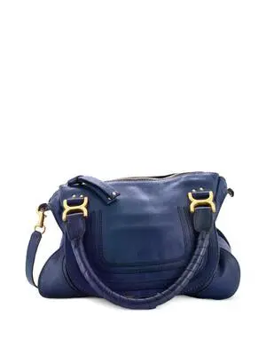 Chloé Marcie Leather Medium Satchel - Blue