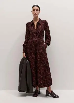 ME+EM Whimsical Bulbs Print Maxi Dress + Tie