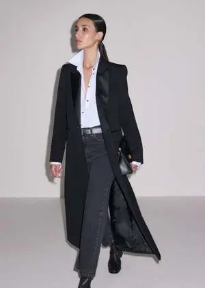 ME+EM Sharp Shoulder Tux Coat