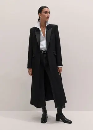 ME+EM Sharp Shoulder Tux Coat