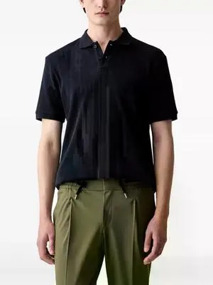 Marc O'polo Ribbed Short-sleeve Polo Shirt