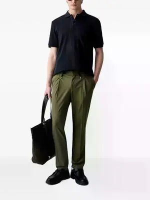 Marc O'polo Ribbed Short-sleeve Polo Shirt