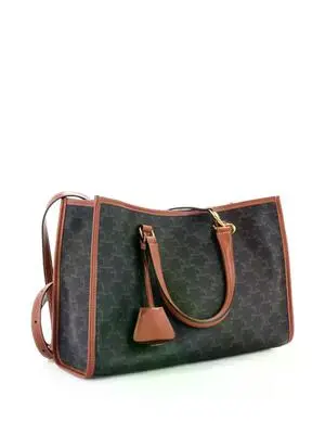 Celine Horizontal Cabas Triomphe Coated Canvas Mini Tote Bag