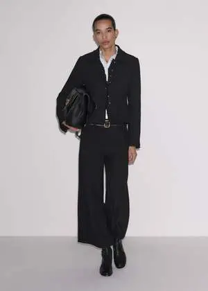 ME+EM Textured Peplum Jacket