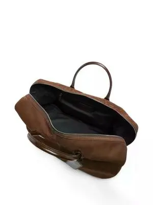 THE BRIDGE Leather-trim Nubuck Holdall