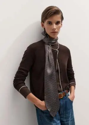 ME+EM Squared Geo Print Evening Scarf